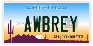 AWBREY (AZ) License Plate: User Reports & Vehicle Information!