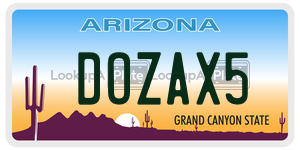 DOZAX5 (AZ) License Plate: User Reports & Vehicle Information!