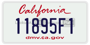 11895F1 (CA) License Plate: User Reports & Vehicle Information!