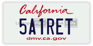 5A1RET (CA) License Plate: User Reports & Vehicle Information!