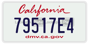 79517E4 (CA) License Plate: User Reports & Vehicle Information!