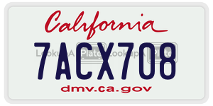7ACX708 (CA) License Plate: User Reports & Vehicle Information!
