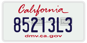 85213L3 (CA) License Plate: User Reports & Vehicle Information!
