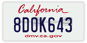 8DOK643 (CA) License Plate: User Reports & Vehicle Information!