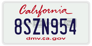 8SZN954 (CA) License Plate: User Reports & Vehicle Information!