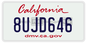 8UJD646 (CA) License Plate: User Reports & Vehicle Information!