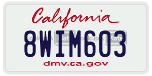 8WIM603 (CA) License Plate: User Reports & Vehicle Information!