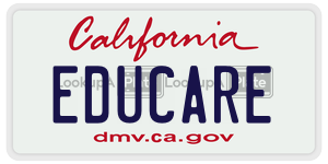 EDUCARE (CA) License Plate: User Reports & Vehicle Information!