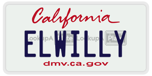 ELWILLY (CA) License Plate: User Reports & Vehicle Information!