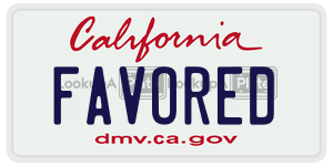 FAVORED (CA) License Plate: User Reports & Vehicle Information!