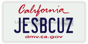 JESBCUZ (CA) License Plate: User Reports & Vehicle Information!