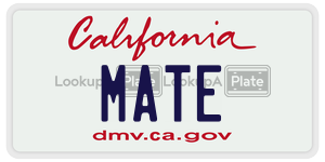 MATE (CA) License Plate: User Reports & Vehicle Information!