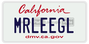 MRLEEGL (CA) License Plate: User Reports & Vehicle Information!