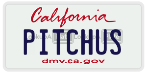 PITCHUS (CA) License Plate: User Reports & Vehicle Information!