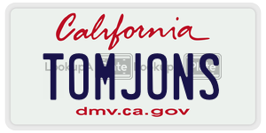 TOMJONS (CA) License Plate: User Reports & Vehicle Information!