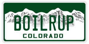 BOILRUP (CO) License Plate: User Reports & Vehicle Information!