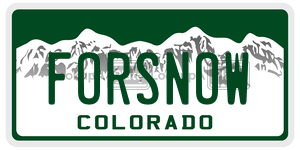 FORSNOW (CO) License Plate: User Reports & Vehicle Information!