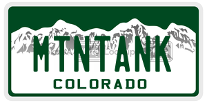 MTNTANK (CO) License Plate: User Reports & Vehicle Information!