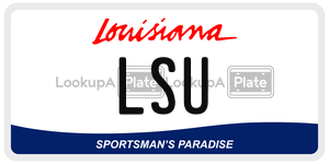 LSU (LA) License Plate: User Reports & Vehicle Information!