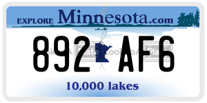 892AF6 (MN) License Plate: User Reports & Vehicle Information!