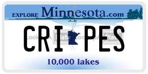 CRIPES (MN) License Plate: User Reports & Vehicle Information!