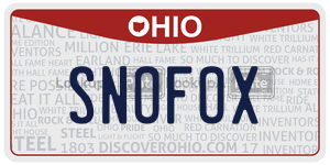 SNOFOX (OH) License Plate: User Reports & Vehicle Information!