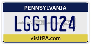 LGG1024 (PA) License Plate: User Reports & Vehicle Information!
