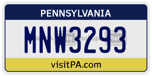 MNW3293 (PA) License Plate: User Reports & Vehicle Information!