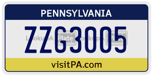 ZZG3005 (PA) License Plate: User Reports & Vehicle Information!