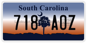 718AOZ (SC) License Plate: User Reports & Vehicle Information!