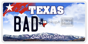BAD (TX) License Plate: User Reports & Vehicle Information!