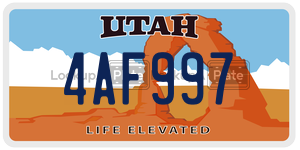 4AF997 (UT) License Plate: User Reports & Vehicle Information!