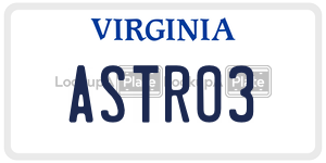 ASTRO3 (VA) License Plate: User Reports & Vehicle Information!