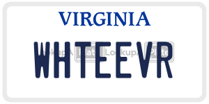 WHTEEVR (VA) License Plate: User Reports & Vehicle Information!